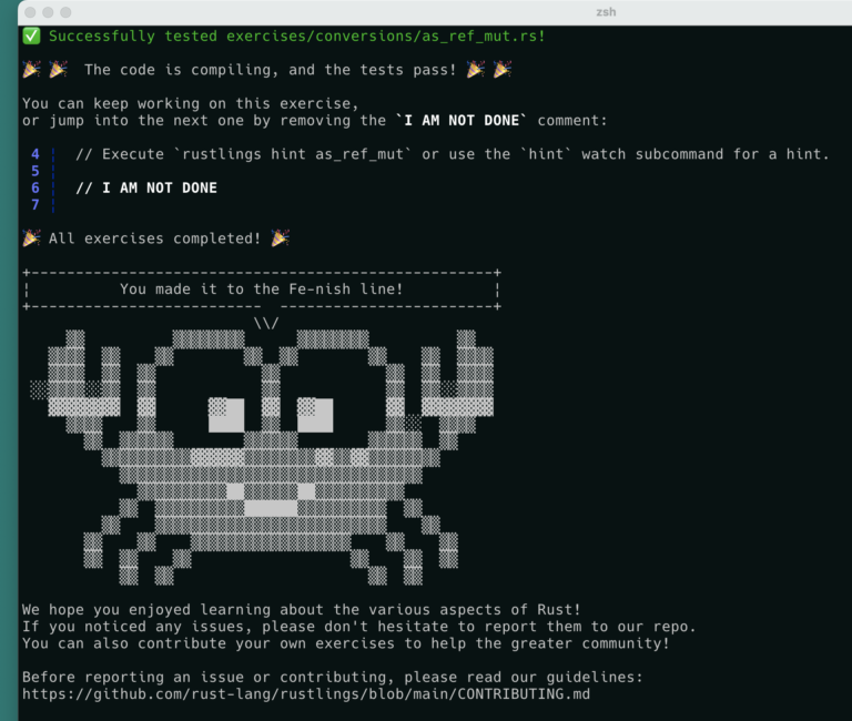 rustlings をやってみた | ぷちめも